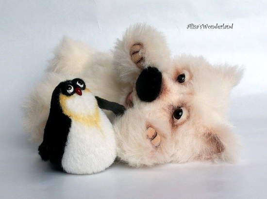 Edward and penguin Alex by Alisa Shangina - Bear Pile