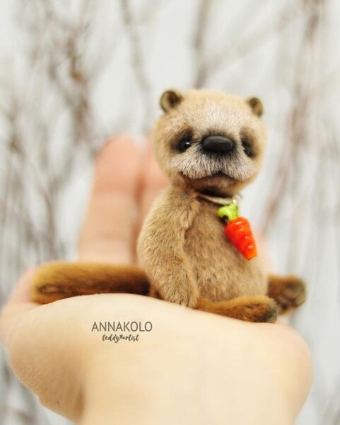 Baby Otter Bibi by Anna Kolo - Bear Pile
