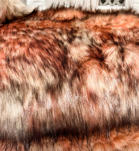 Flamingo Faux Fur Fabric large 1/4 metre by Rhonda-Lynne Lanctot - Bear ...