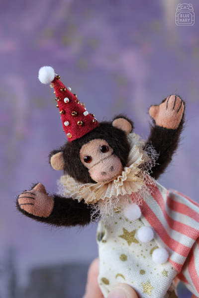 Miniature monkey Mimi by Marina Blakytna - Bear Pile