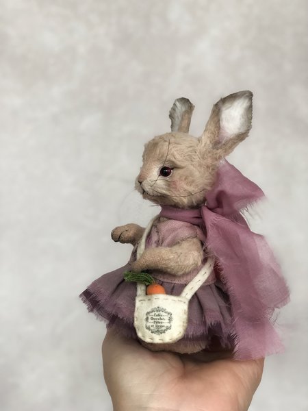 Little cute Viola Rabbit by Lena Beloborodova - Bear Pile
